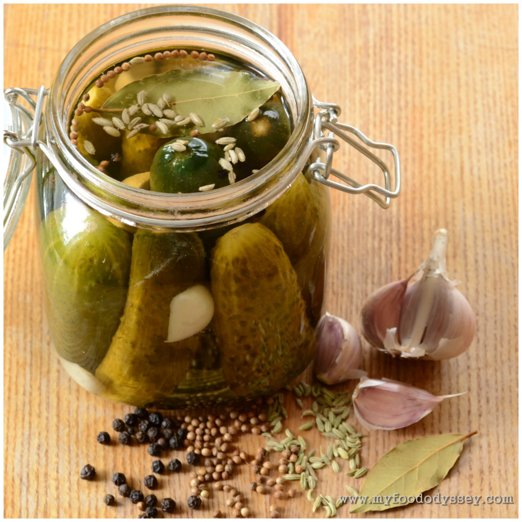 Quick Homemade Pickles [Recipe] | My Food Odyssey