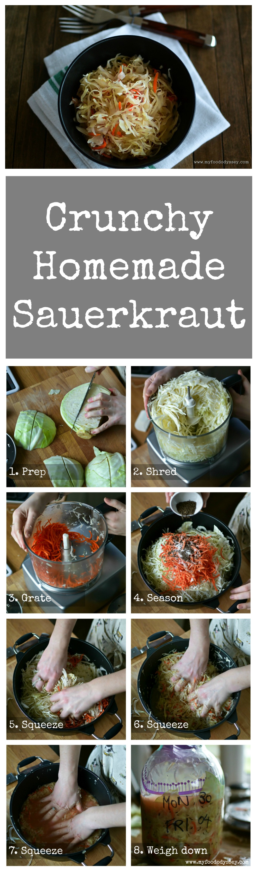 Lithuanian Sauerkraut | Rauginti Kopūstai [Recipe] | My Food Odyssey