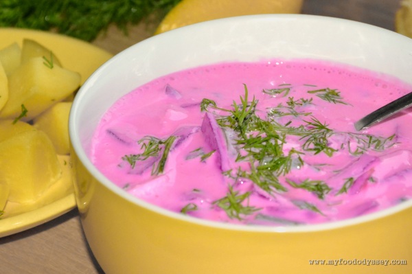Lithuanian Cold Beet Soup | Šaltibarščiai [Recipe] | My Food Odyssey